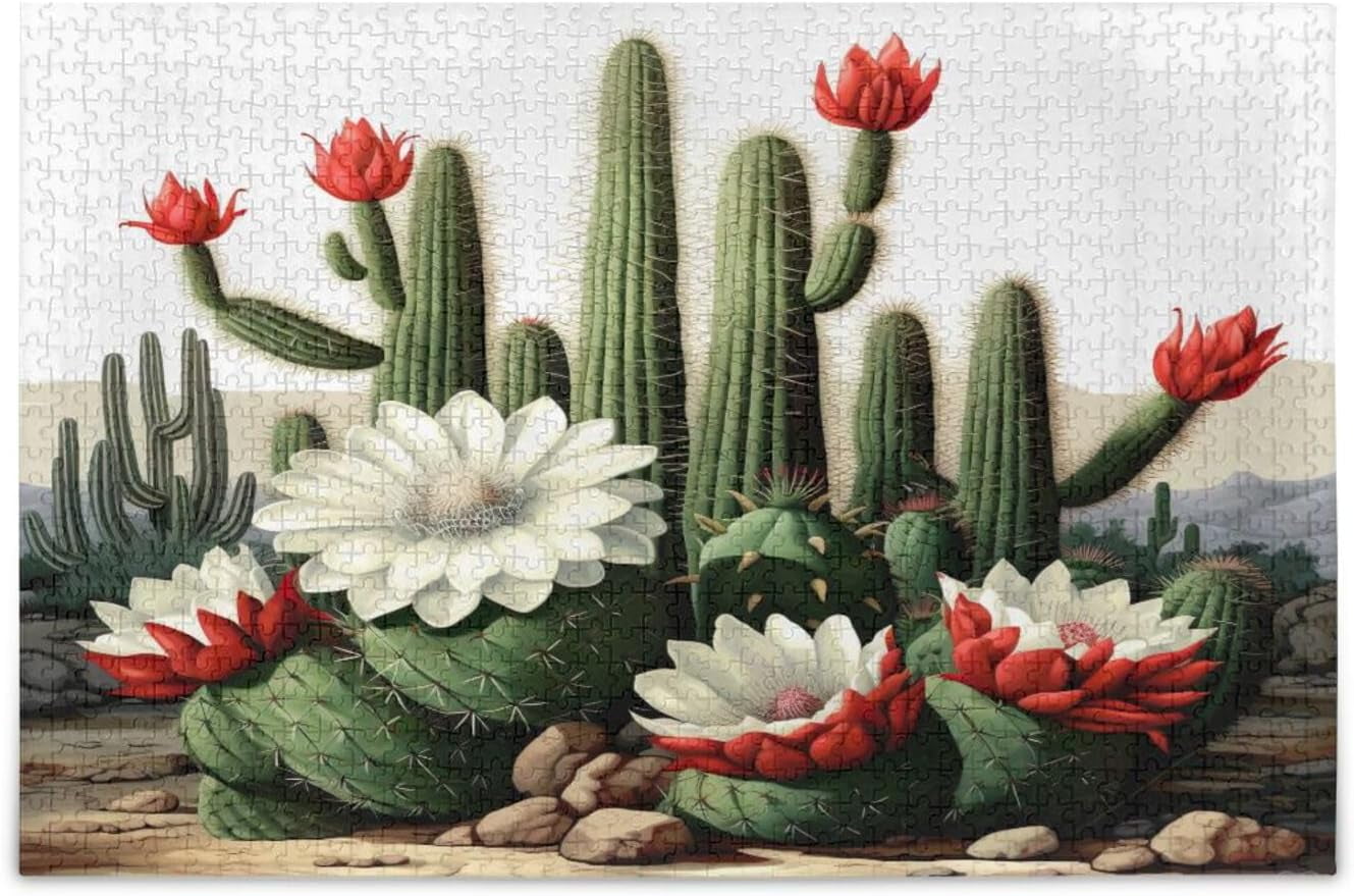 Cactus Plant Jigsaw Puzzles 1000 PiecesPuzzles for Adults Family Game ...