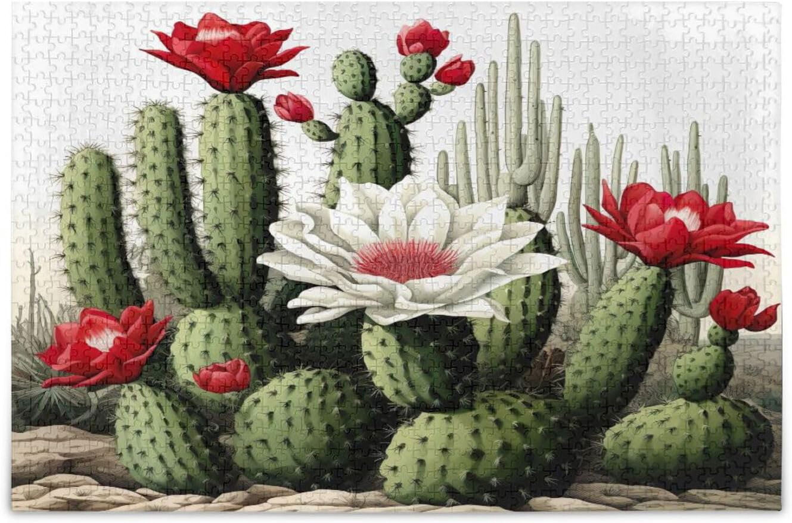 Cactus Plant Jigsaw Puzzles 500 PiecesPuzzles for Adults Family Game ...