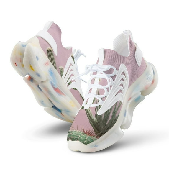 Cactus Plant Minimalist Art Walking Shoes for Men Woman Lightweight ...