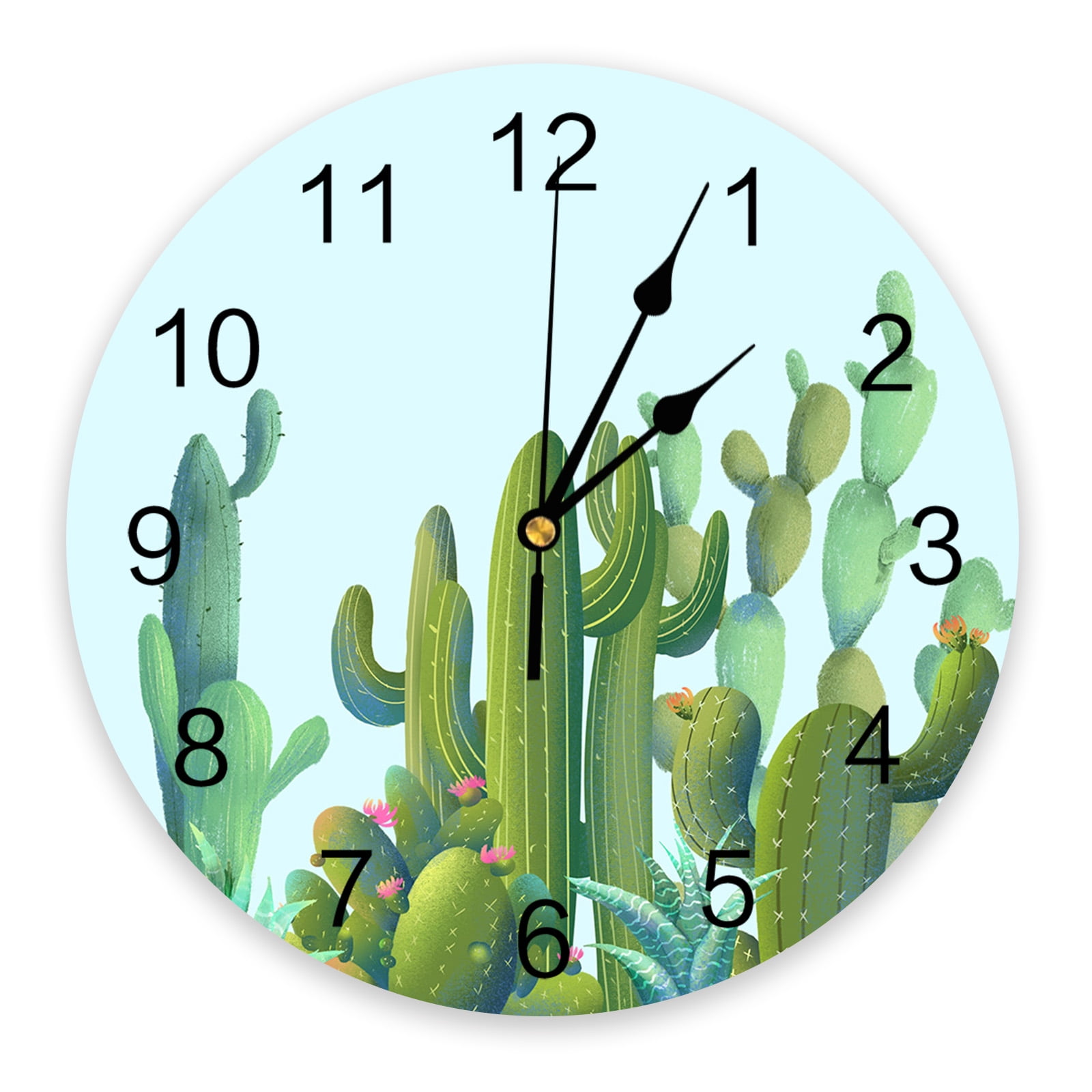 Cactus Plant Succulent Tropical Plant New Wall Clock Fashion Living ...