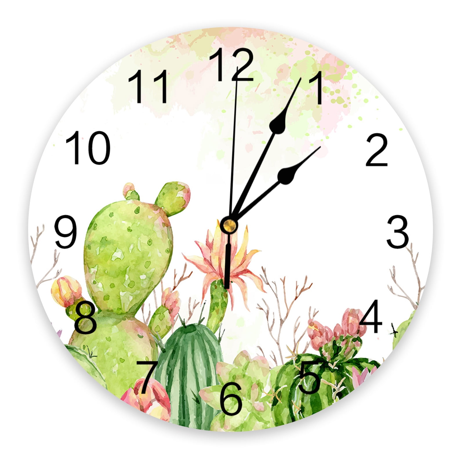 Cactus Plant Succulent Tropical Plant New Wall Clock Fashion Living ...