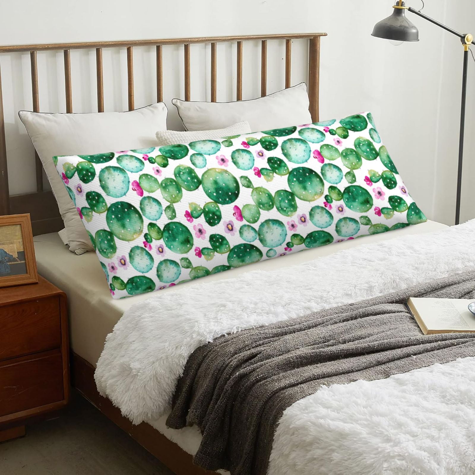 Cactus Plants Body Pillow Cover, Printing Cooling Body Pillow ...