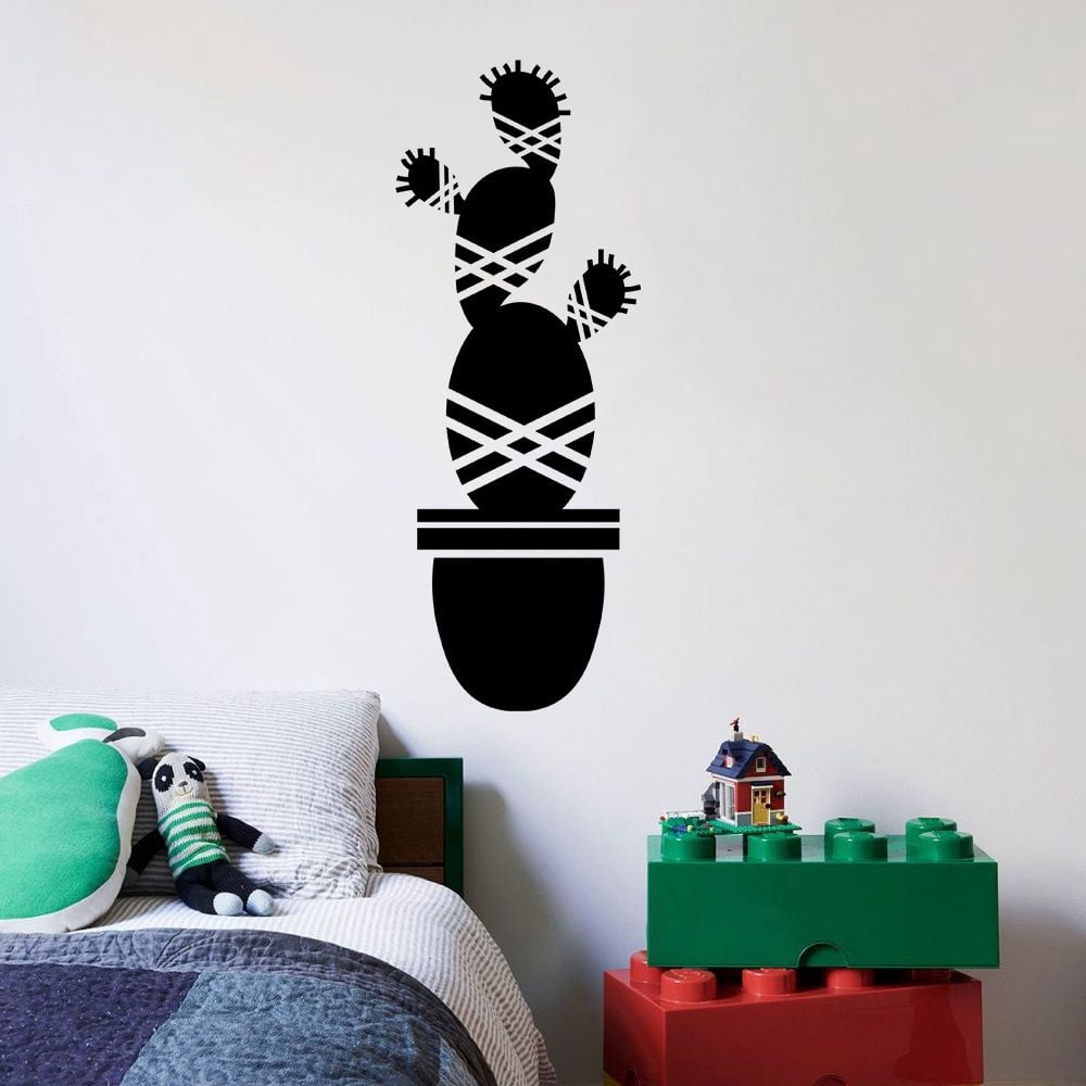 Cactus Potted Plant Cacti Desert Cartoon Wall Sticker Art Decal for ...