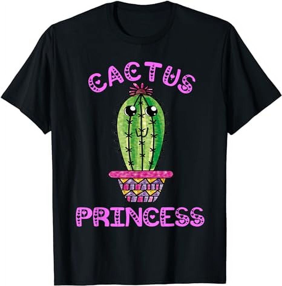 Cactus Princess Cacti Lover Succulent Cute Cactaceae Plants T-Shirt ...
