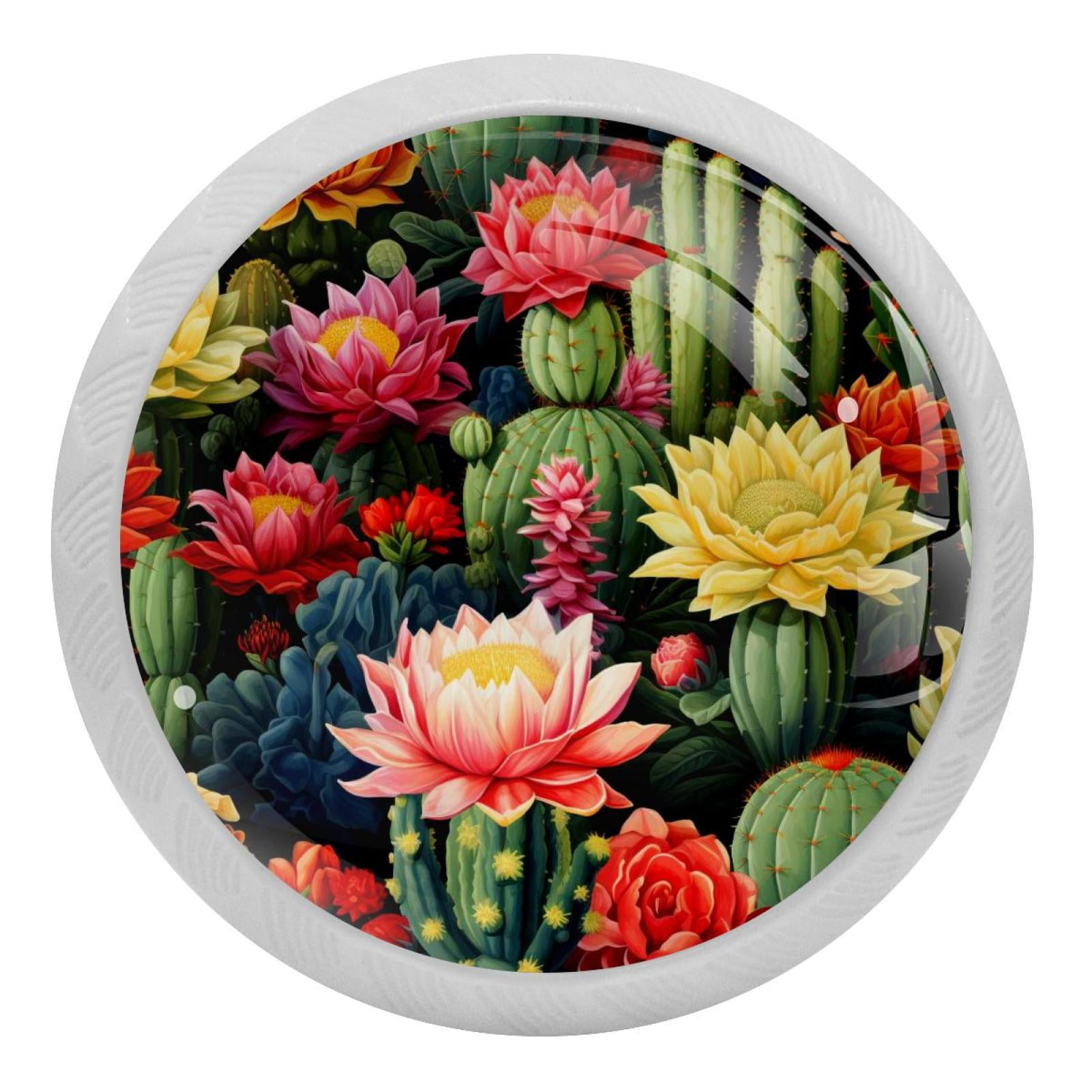 Cactus Round Glow-in-the-Dark Dresser Hardware Pack: Fluorescent Drawer ...