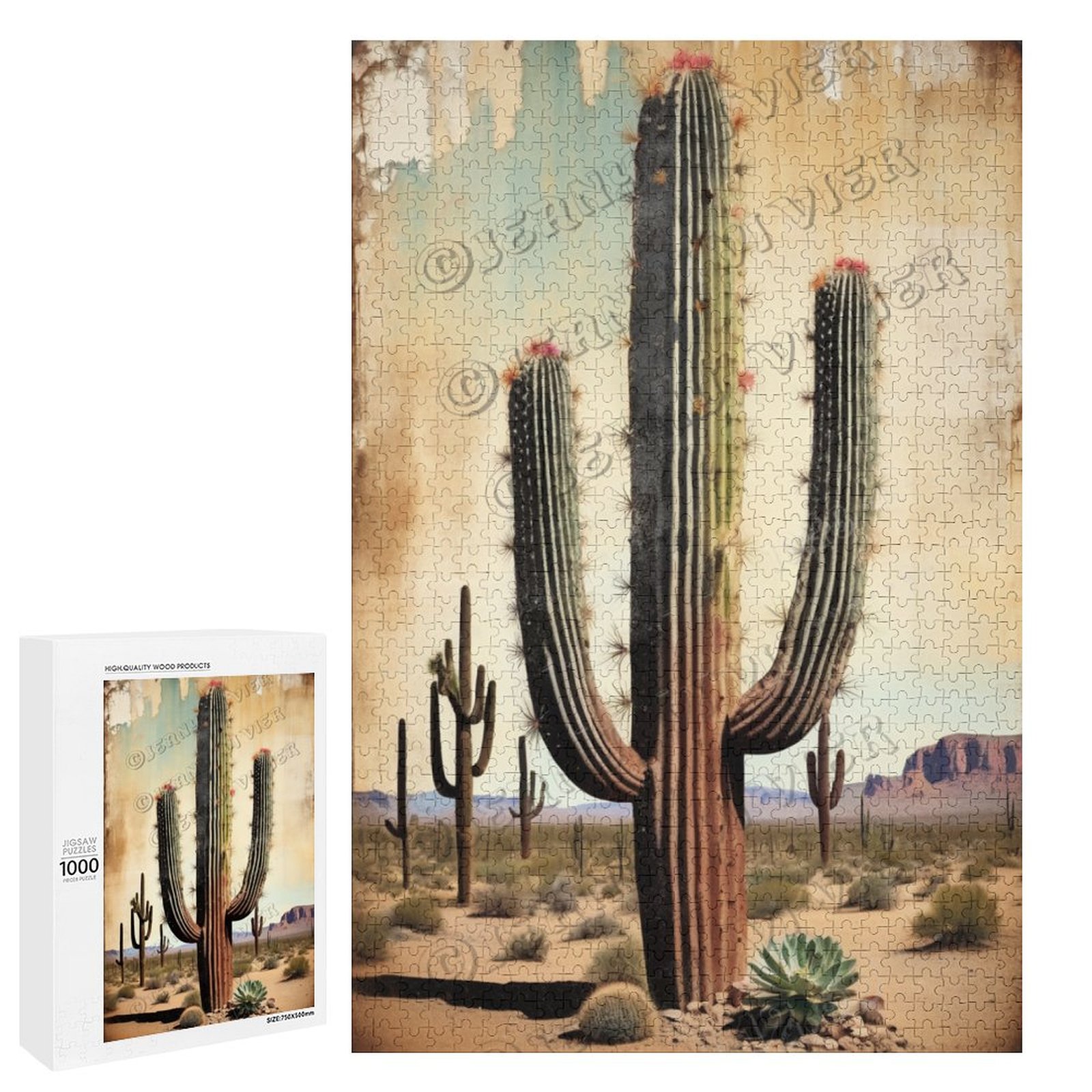 Cactus Rustic Wood Wall Sign Hanging Wood Sign Rustic Farmhouse Decor ...