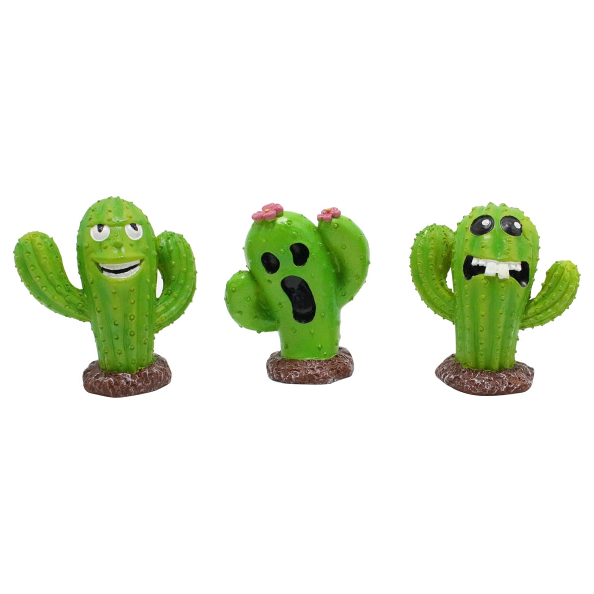 Cactus Sculpture Desktop Ornament Facial Expressions Cactus Tabletop ...