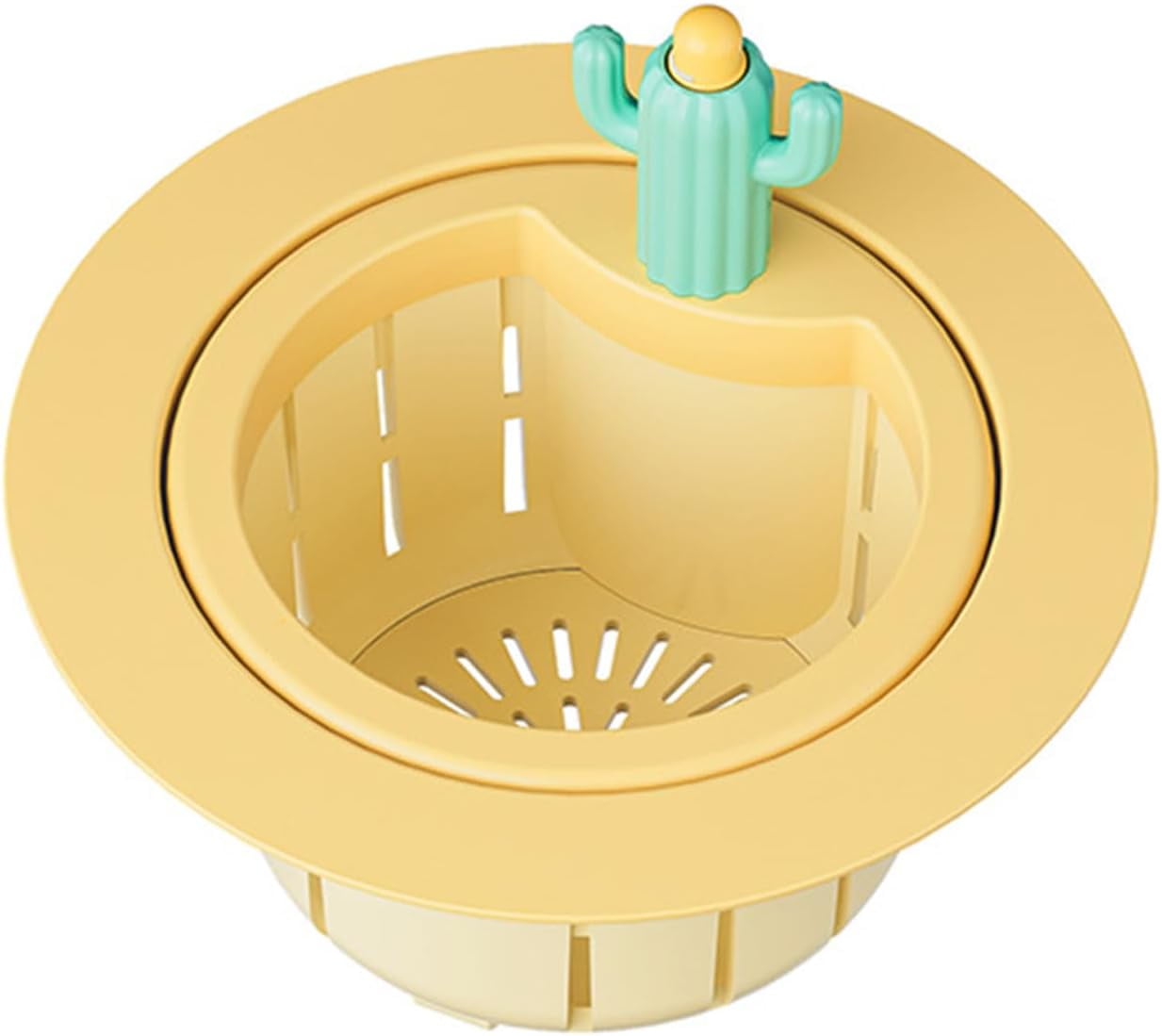 Cactus Shape Kitchen Sink Drain Strainer with Presses to Dump Basket ...