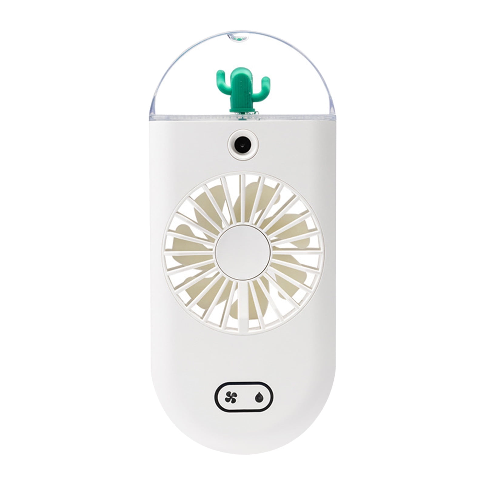Cactus-Shaped Handheld Water Replenisher Fan USB Rechargeable Portable ...