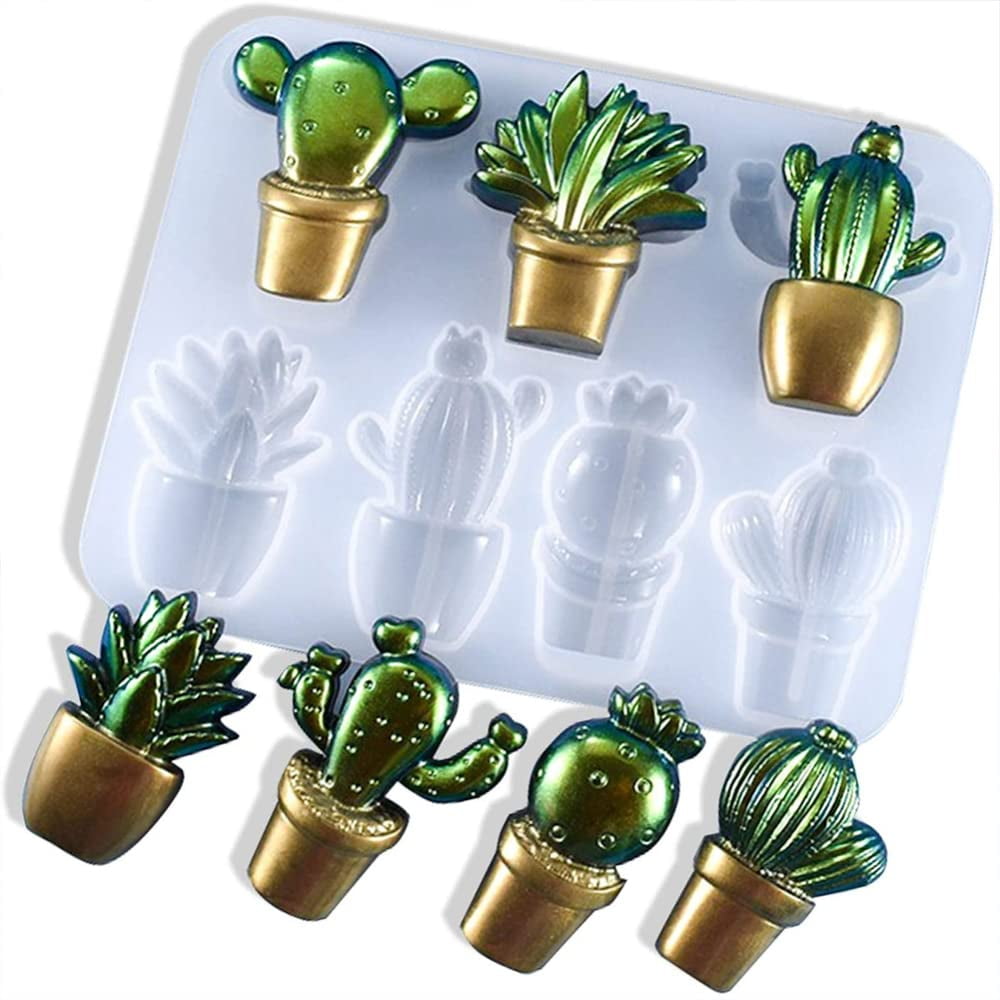 Cactus Silicone Mold Epoxy Resin Casting Mold with 7 Different Pattern ...