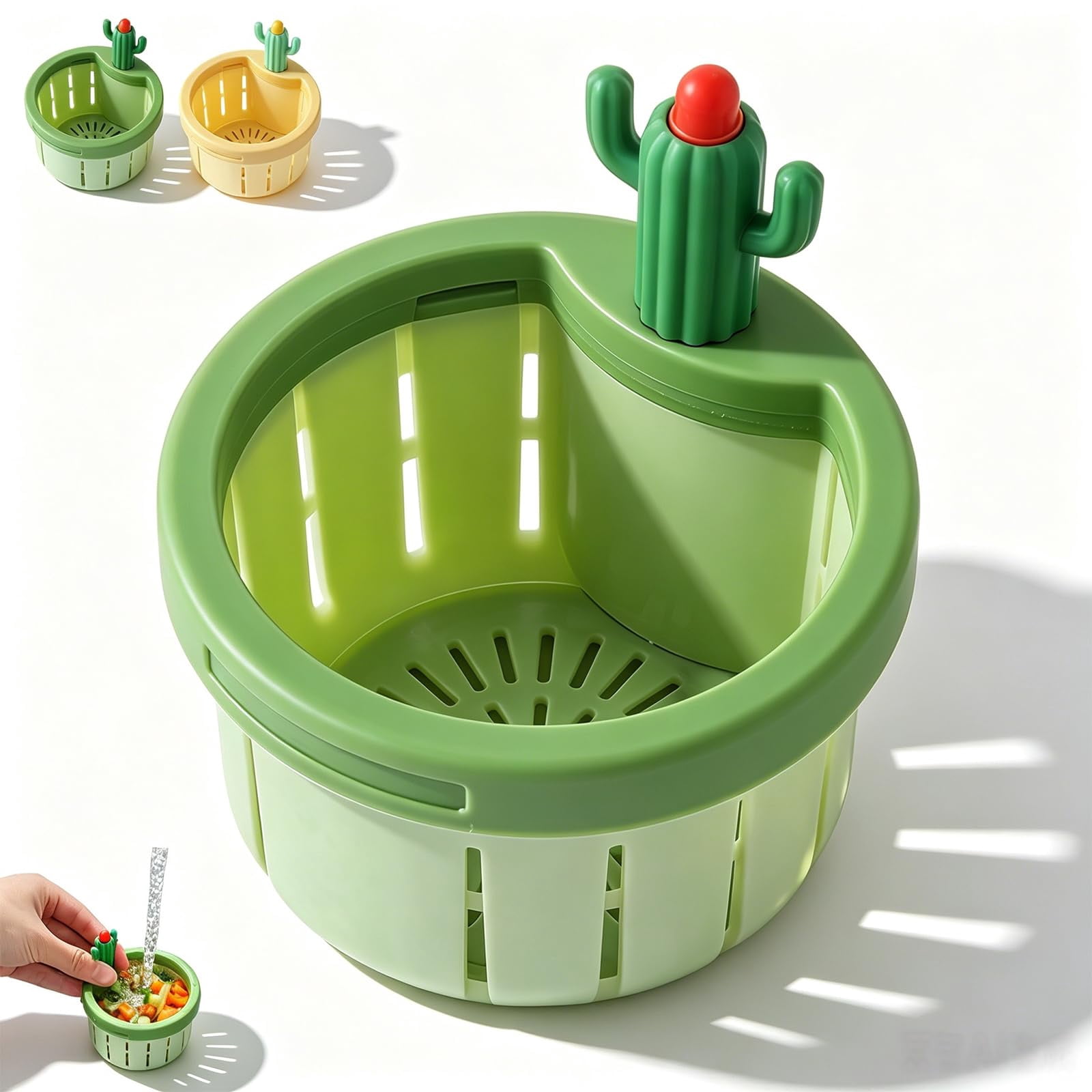 Cactus Sink Strainer Basket Fine Mesh - Fun Cactus Design, Kitchen Food ...