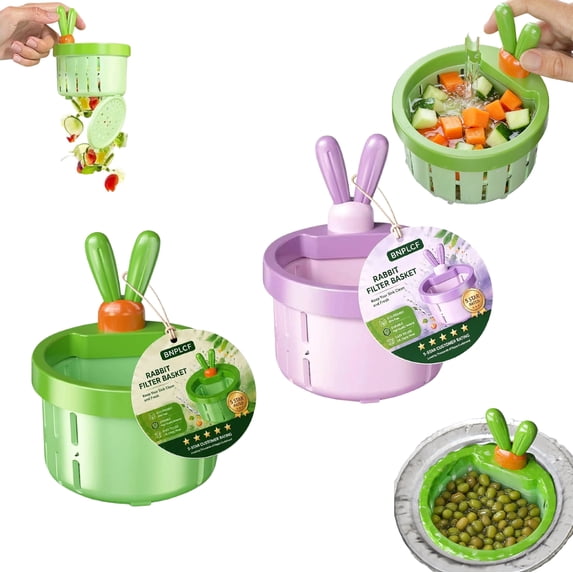 Cactus Sink Strainer Basket for Food Waste, Press to Dump Design for ...