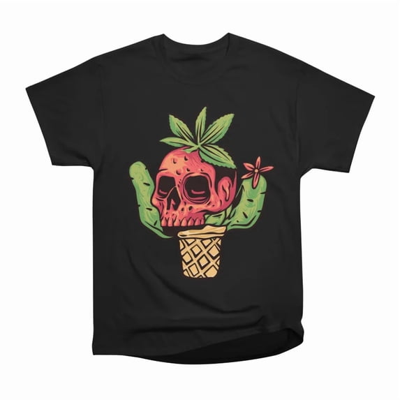 Cactus Skull T-Shirt Tee Gift For Him Merch For Her Apparel For Friend ...