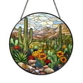 Cactus Stained Glass Style Suncatcher – Desert Plant Window Decor ...