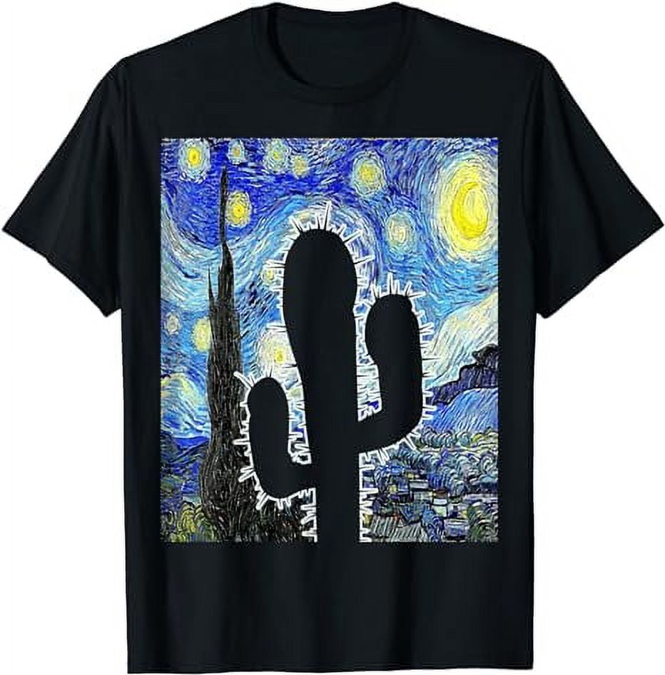 Cactus Starry Night Cacti Lover Cactus Succulent T-Shirt - Walmart.com