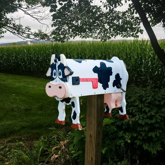 Cactus Statue Unique Cow Mailbox For Cow Enthusiasts Cute Animal ...