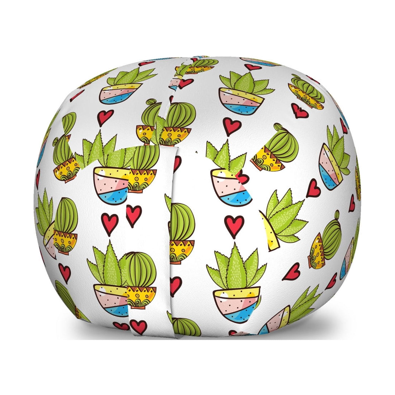 Cactus Storage Toy Bag Chair, Illustration of Colorful Desert ...