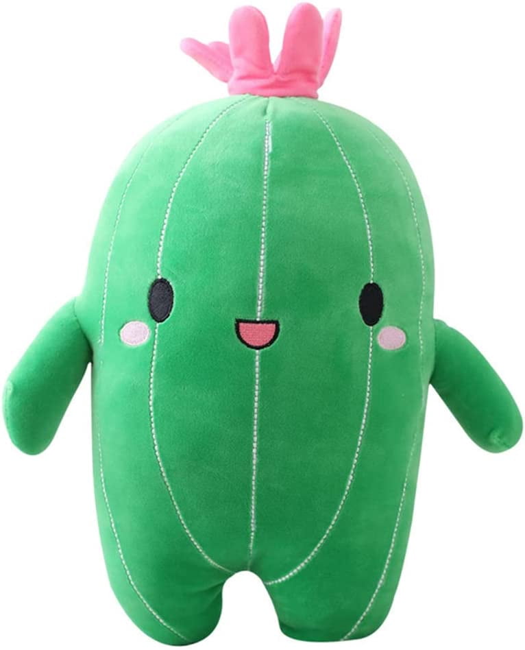 Cactus Stuffed Plant Plush Toy with Smile Face Super Cute Soft Cactus ...