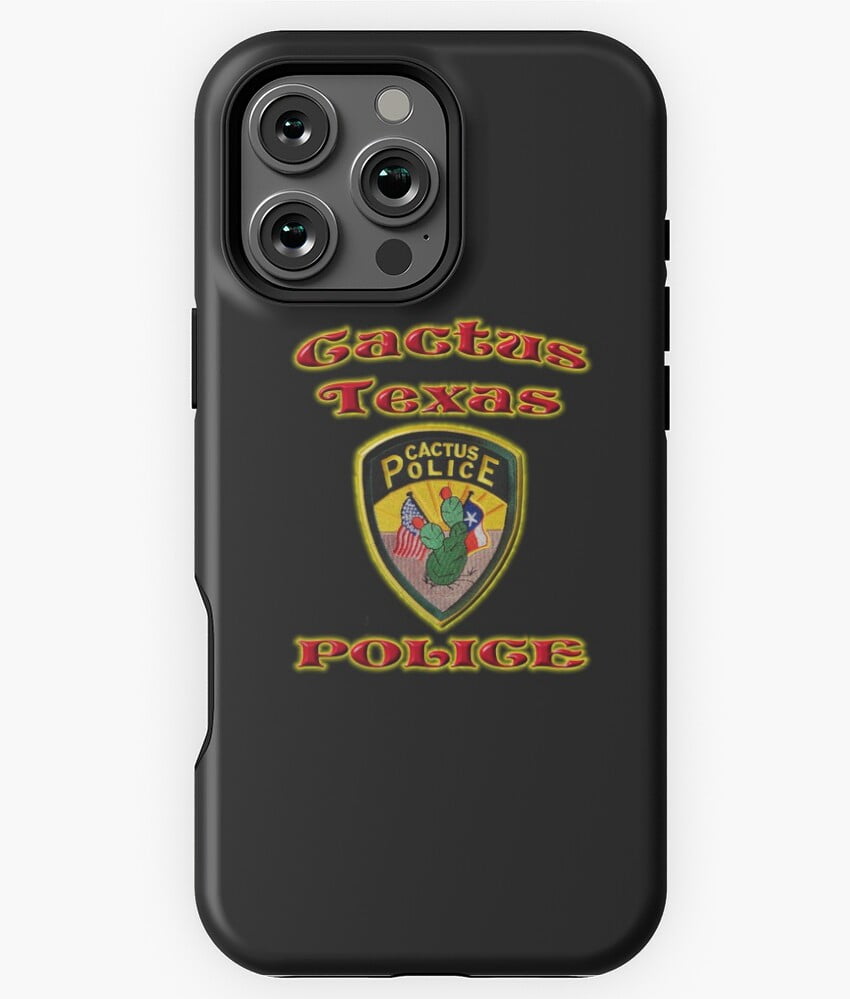 Cactus Texas Police Thin Blue Line Phone Case for iPhone 16 15 14 13 12 ...