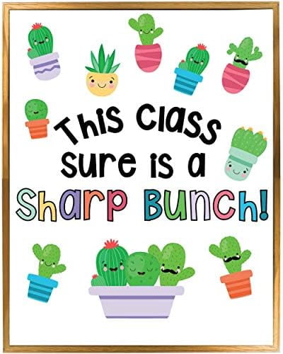 Cactus Theme Classroom Bulletin Board Decoration Set, Succulent Themed ...