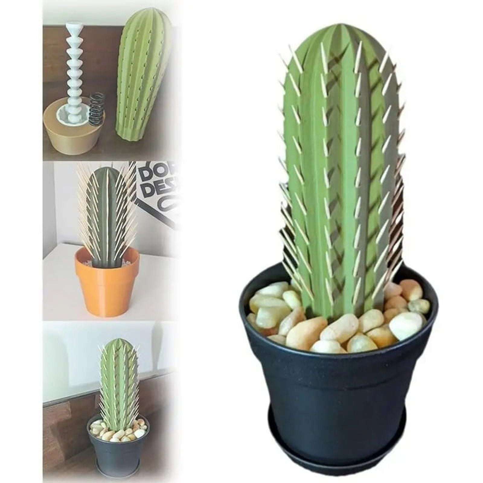 Cactus Toothpick Dispenser 3D Printed Holder for House Plant People Who ...
