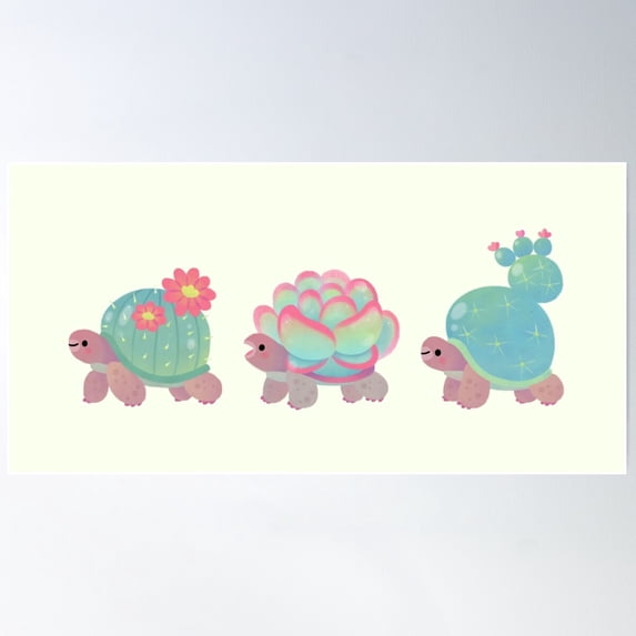 Cactus Tortoise Poster Wall Art Modern Wall Decor Wall Art Home Decor ...