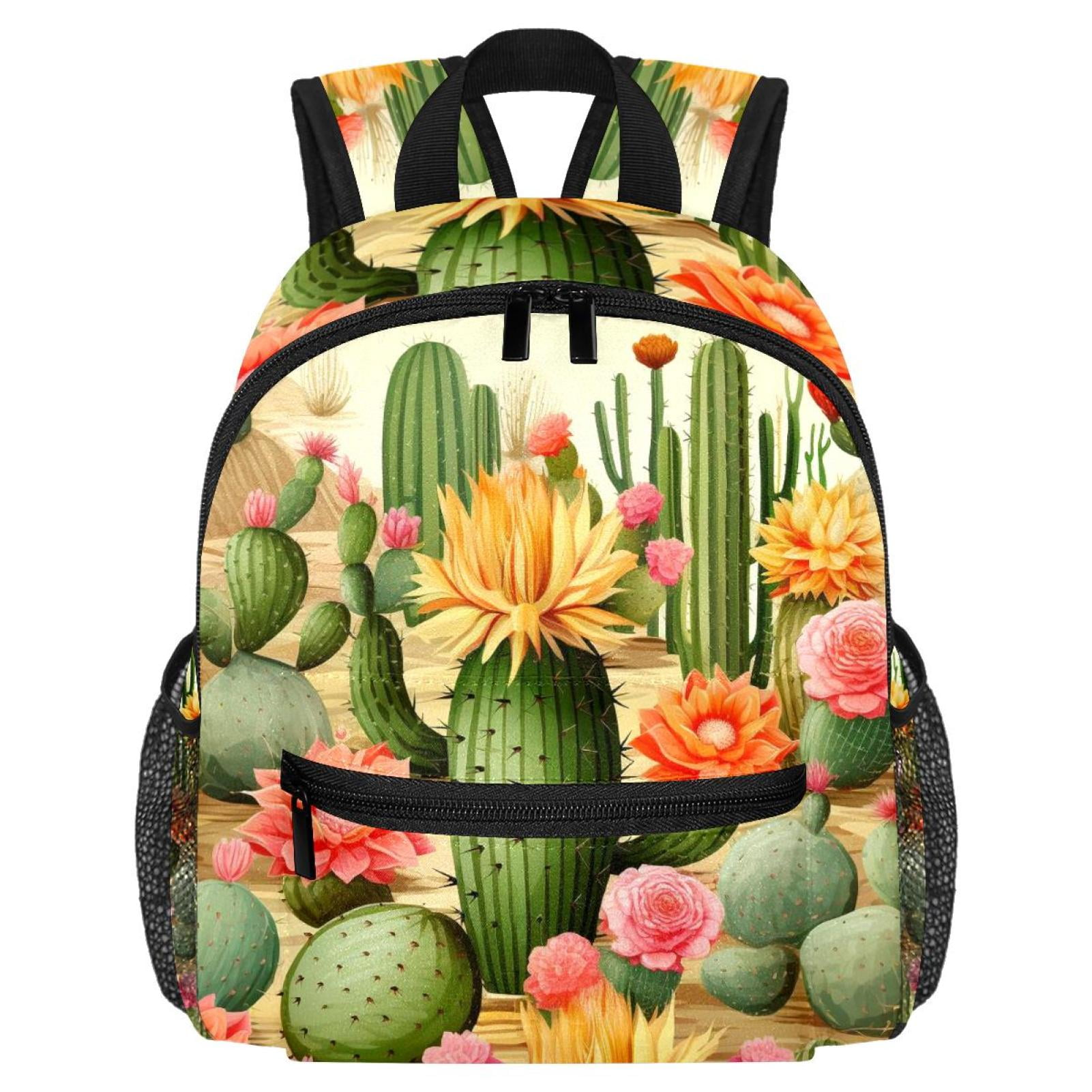 Cactus Traveling Backpack School Bags Cute College Backpack Baby Bag Lightweight Large Capacity ...