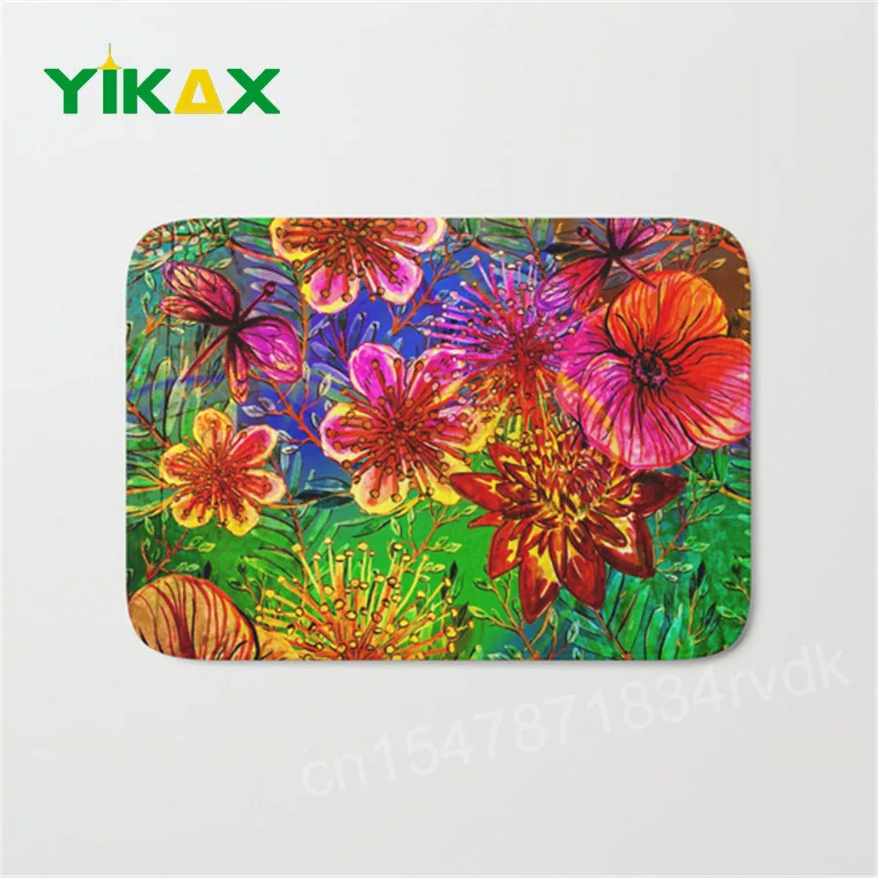 Cactus Tropical Plant Flowers Entrance Door Mat Anti-Slip Door Mat ...