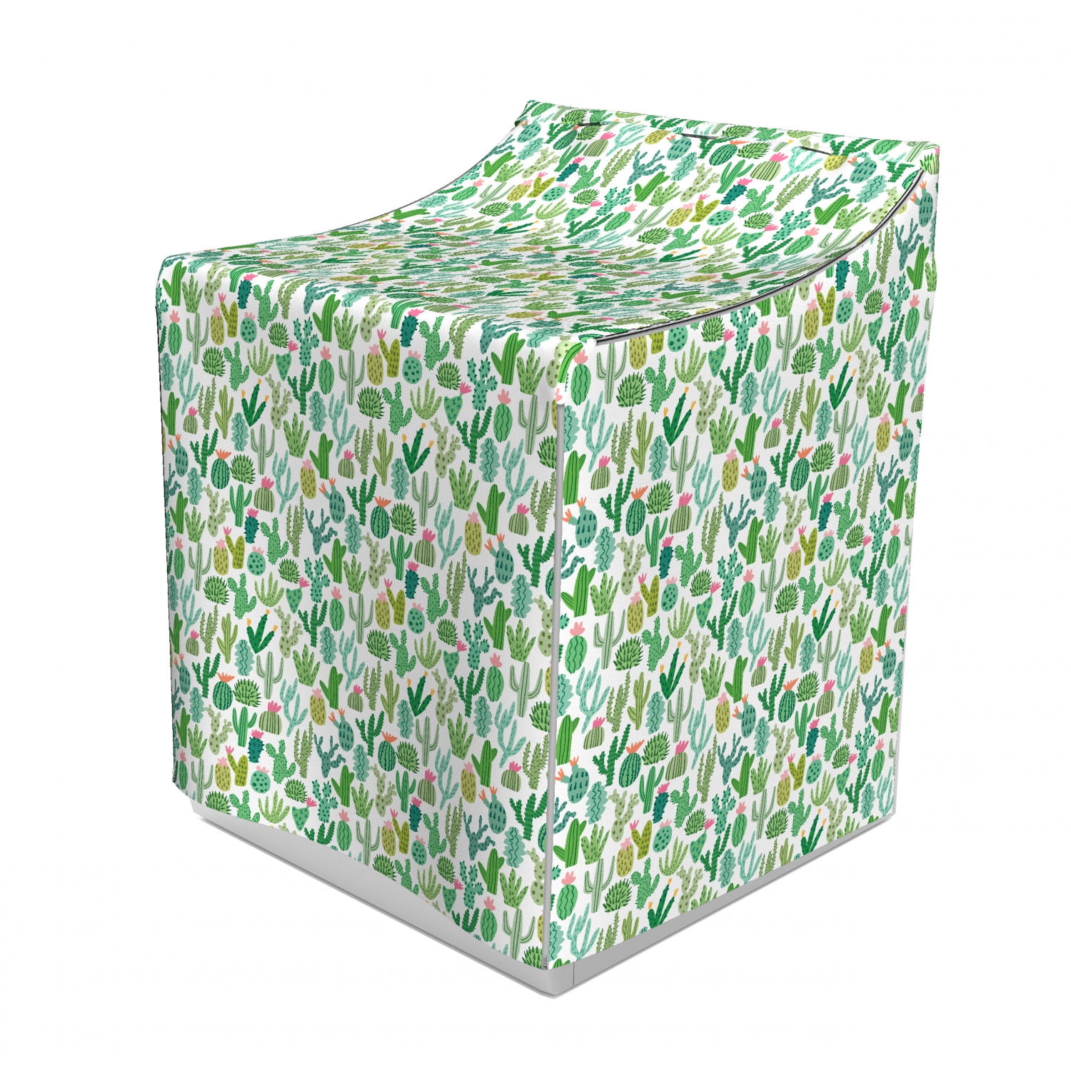Cactus Washer Cover, Continuous Cacti Plants Mexican Theme Sketch ...