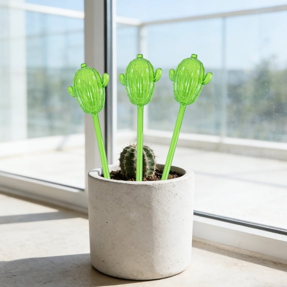 Cactus Watering Device Automatic PVC Planter Waterer for Indoor Green ...