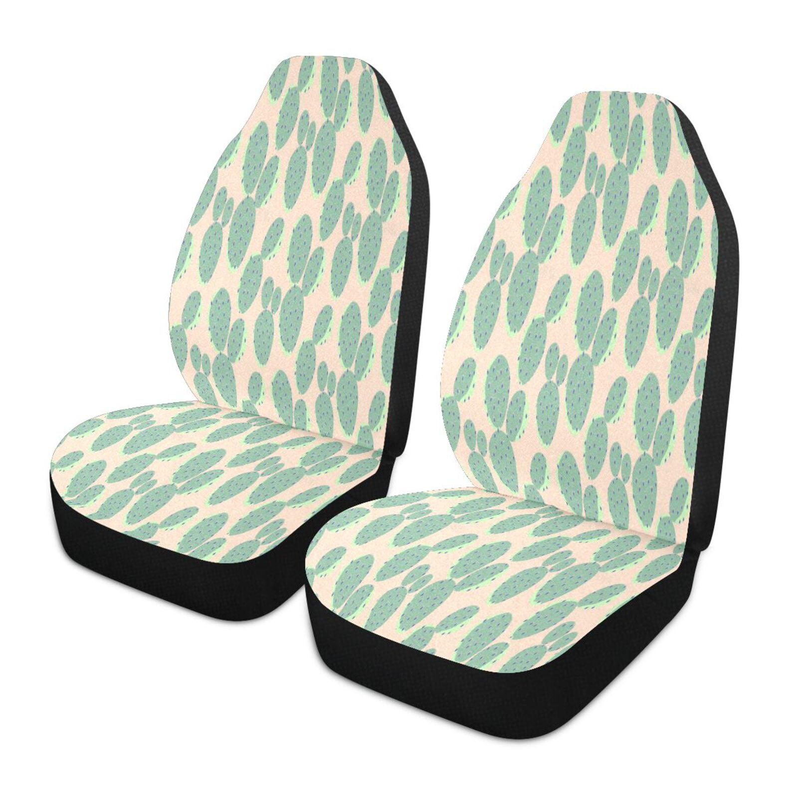 Cactus pattern pastel backgroundCar Seat Covers Set of for 2 Front ...