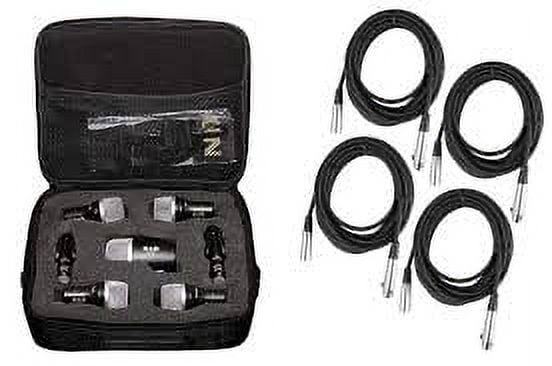 Cad Audio Stage7 Premium 7-Piece Drum Instrument Mic Pack with Vinyl ...