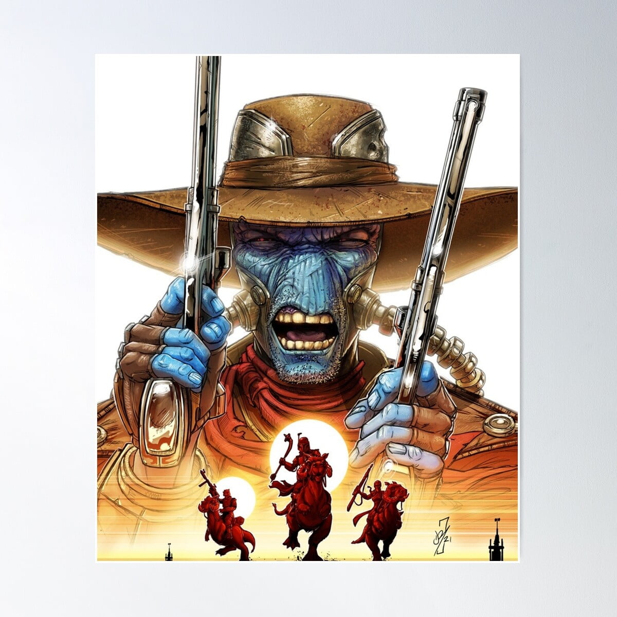 Cad Bane Poster Wall Art, Modern Wall Decor For Living Room Bedroom ...