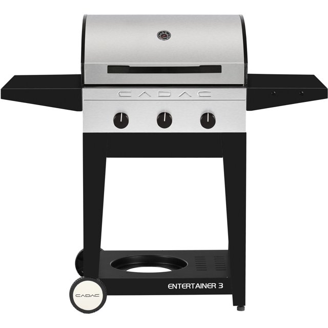 Cadac Entertainer 3 Gas BBQ Grill with 3 Burners, plus Open Cart with ...