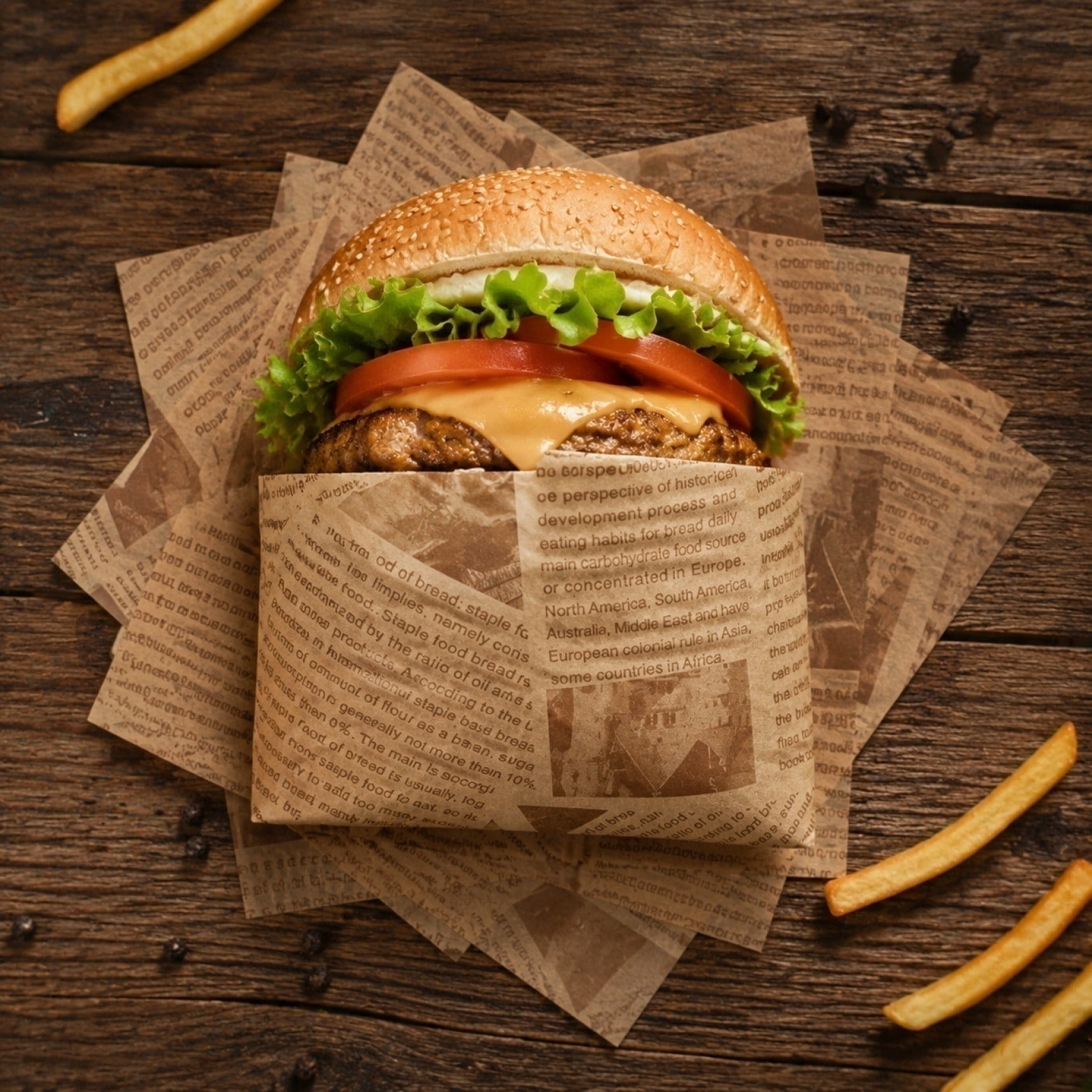 Cadancy 100Pcs Food Grade Greaseproof Paper Non Stick Delis Liner For ...