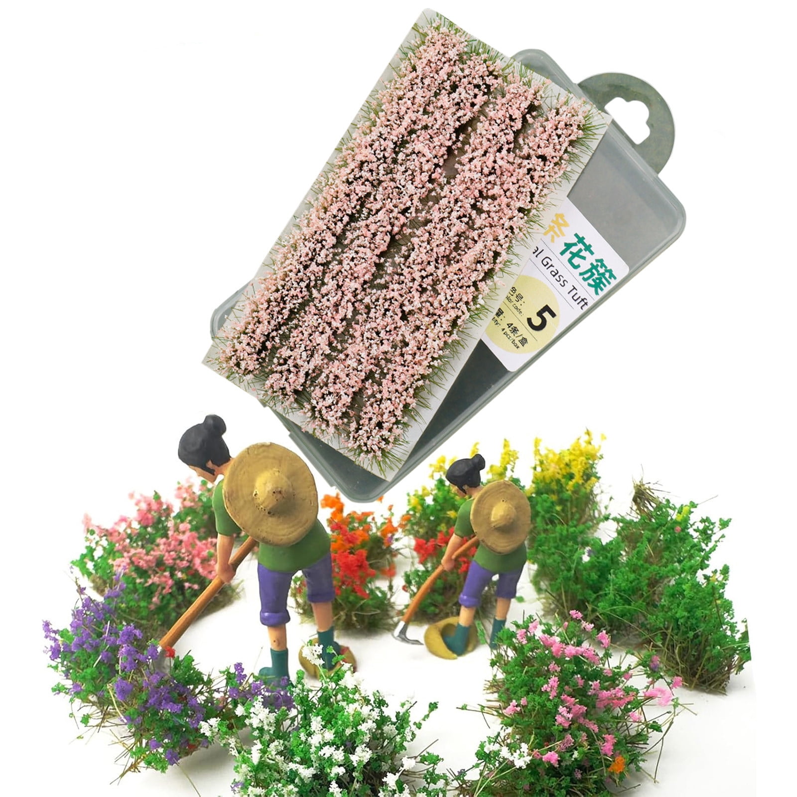 Cadancy Artificial Grass Tufts for Miniature Scenery, 30 in Static ...