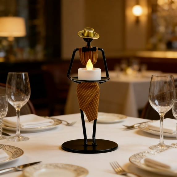 Cadancy Candle Holder Decorative Home Decor Living Room Elegant Waiter ...