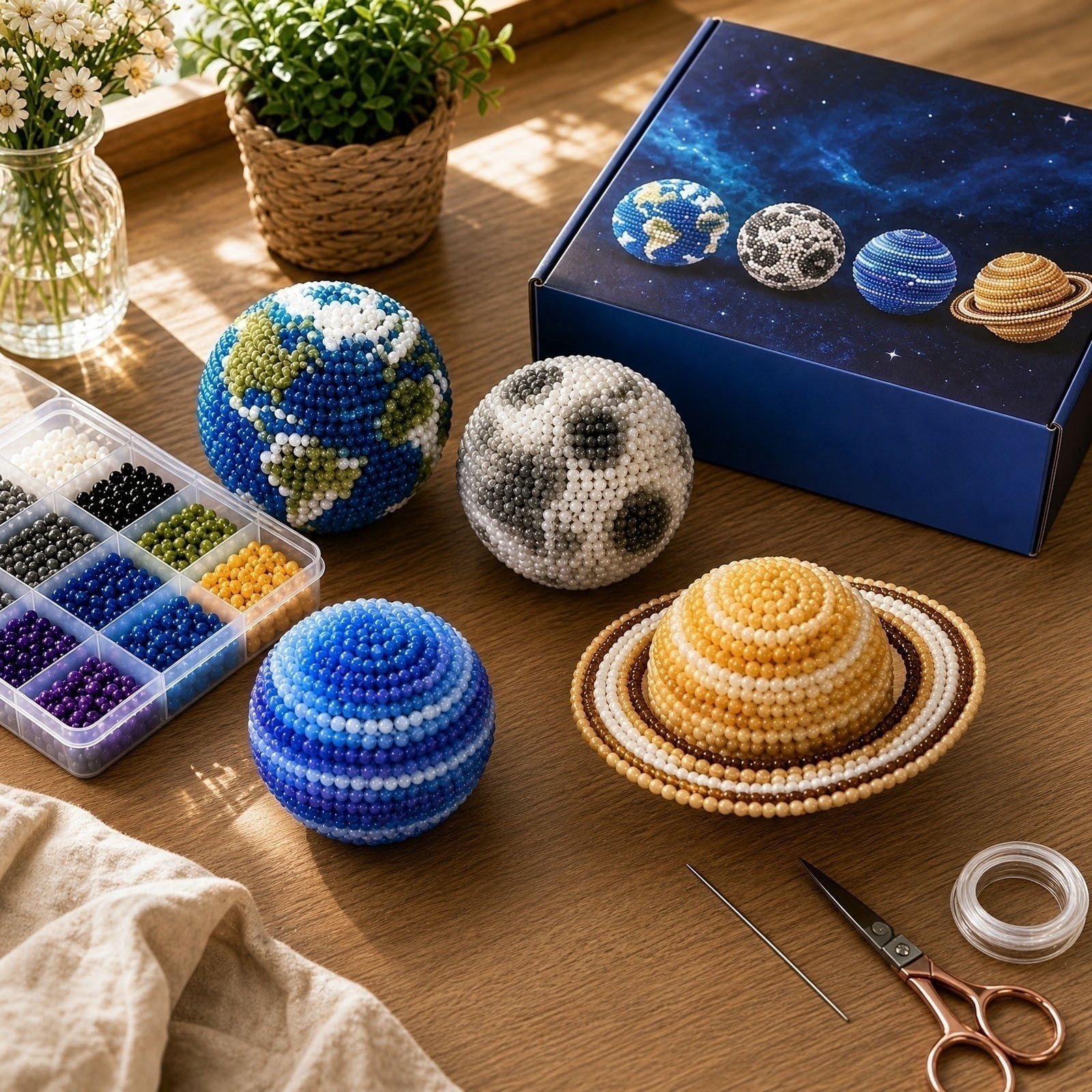 Cadancy DIY Bead Kit Creative Stress Relief Craft Supplies Handmade ...
