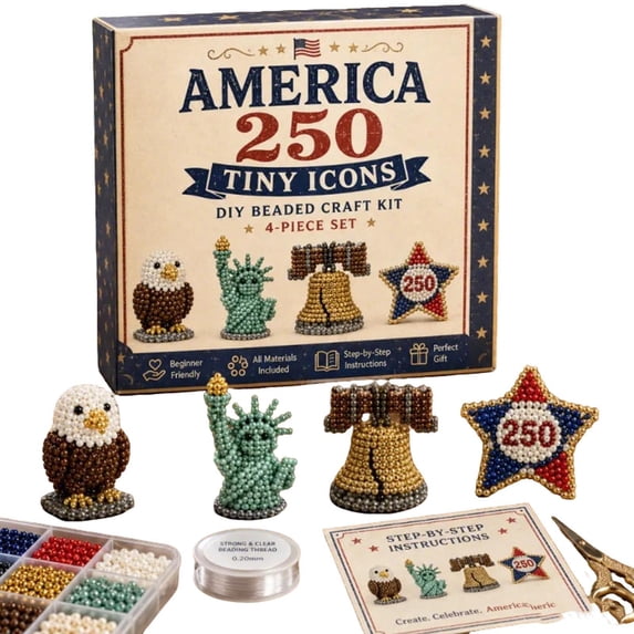 Cadancy DIY Beaded Craft Kit Animal Beading Projects Set with Step-by ...