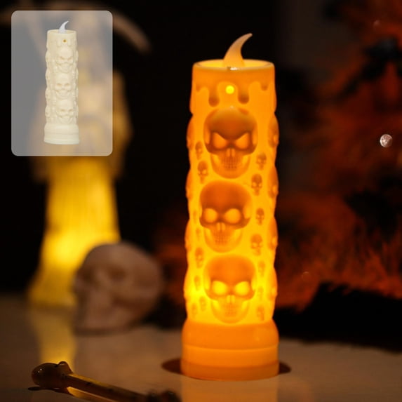 Cadancy Halloween Decorations Light Ghost Pumpkin Skull LED Electronic ...