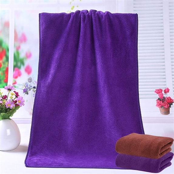 Cadancy Microfiber Hand Towel Set 2-Pack - 30" x 14" - Soft Absorbent ...
