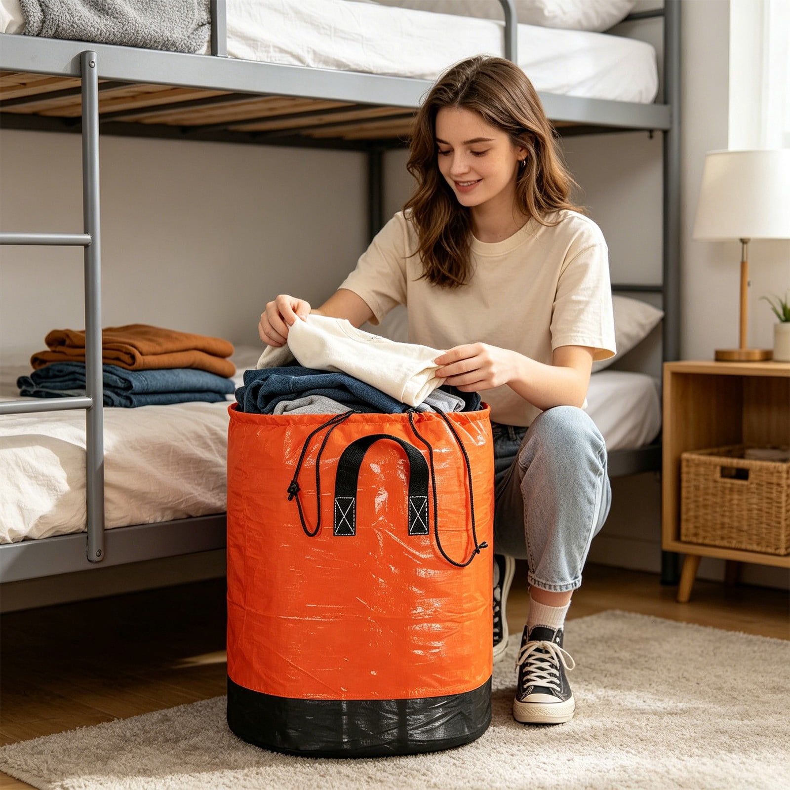 Cadancy Moving Bags Extra Large Heavy Duty Woven Storage Tote for ...