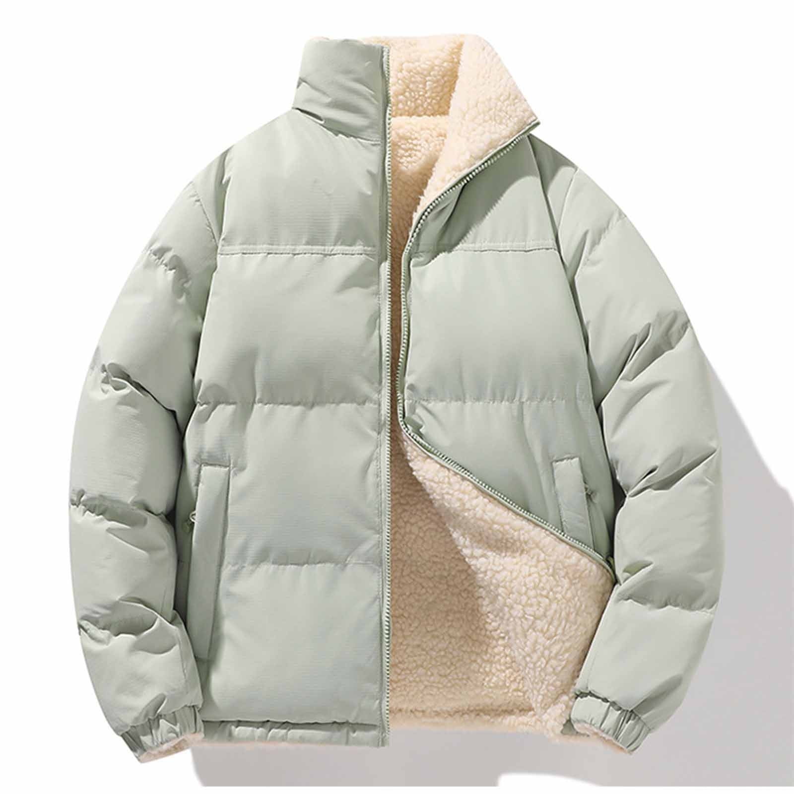 Cadancy Quilted Jackets for Women Trendy Reversible Fuzzy Fleece Zip Up ...
