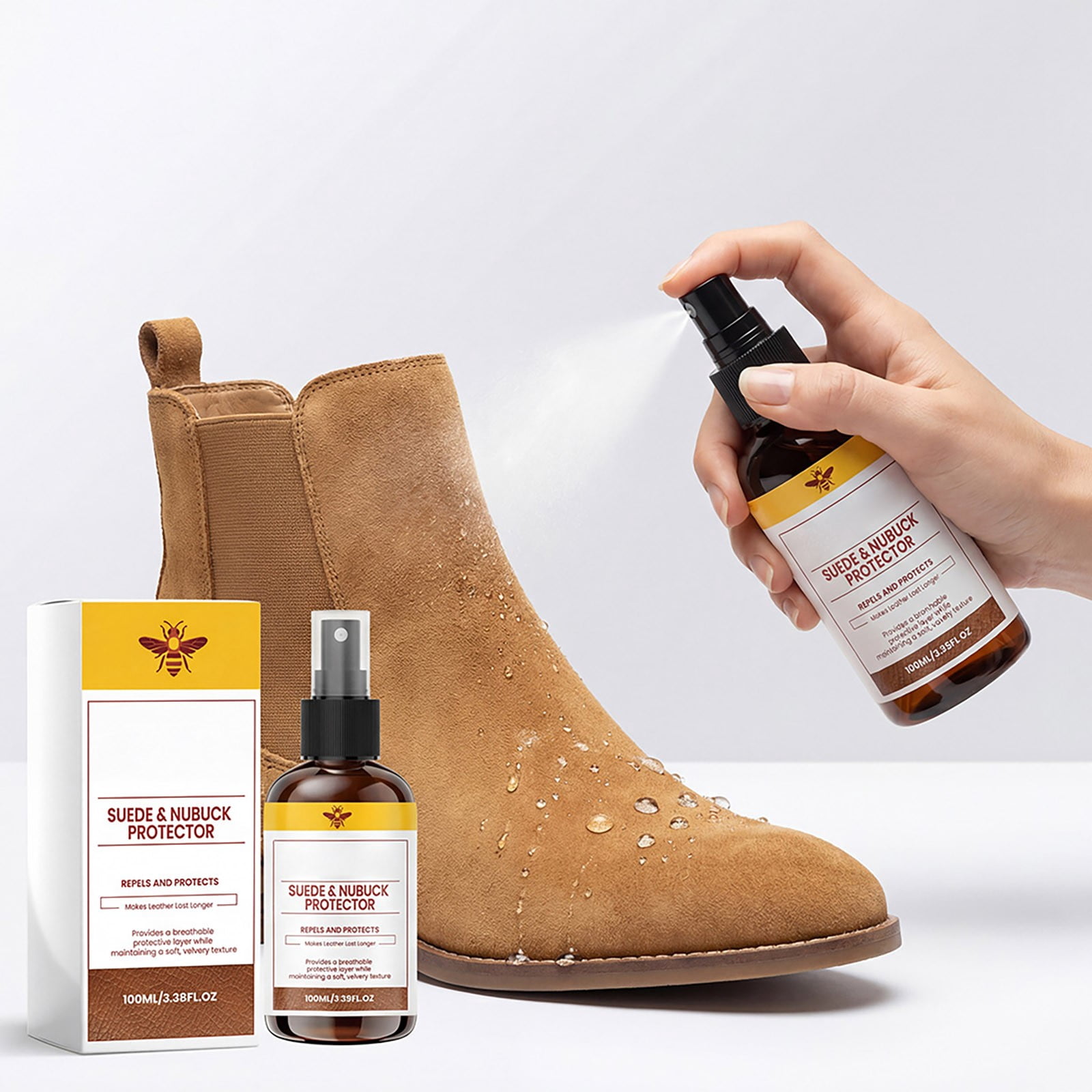 Cadancy Shoe Protector Spray Suede & Nubuck Water Repellent Stain Guard ...