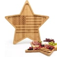 Cadancy Star Shaped Serving Tray Bamboo Charcuterie Board Cheese ...
