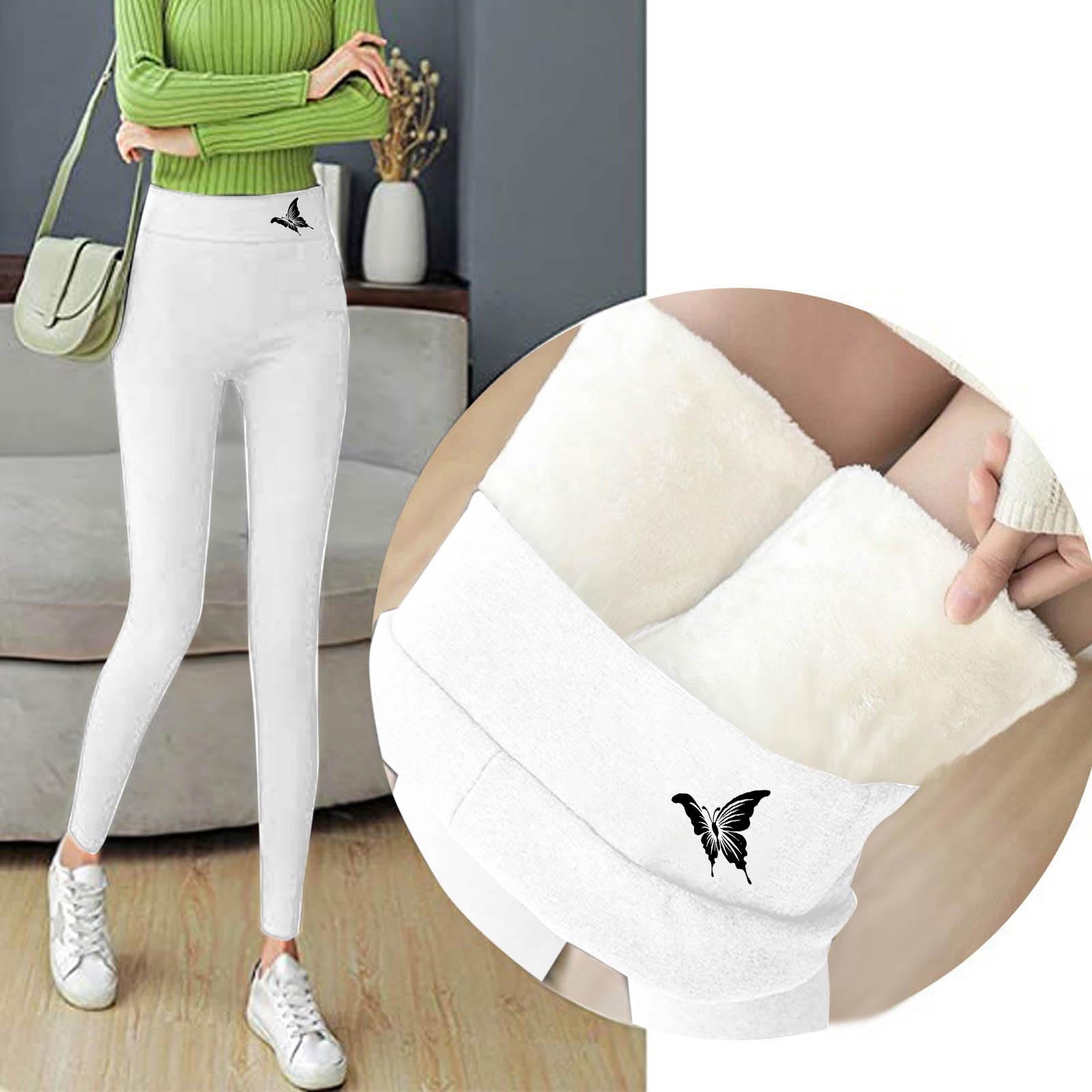 Cadancy Womens Fleece Lined Leggings for Cold Weather Thicken Warm High ...