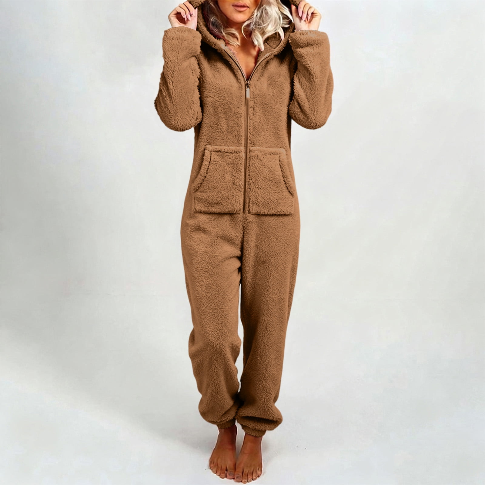 Cadancy Zip Up Onesie Adult Women's Onesies Pajamas One Piece ...