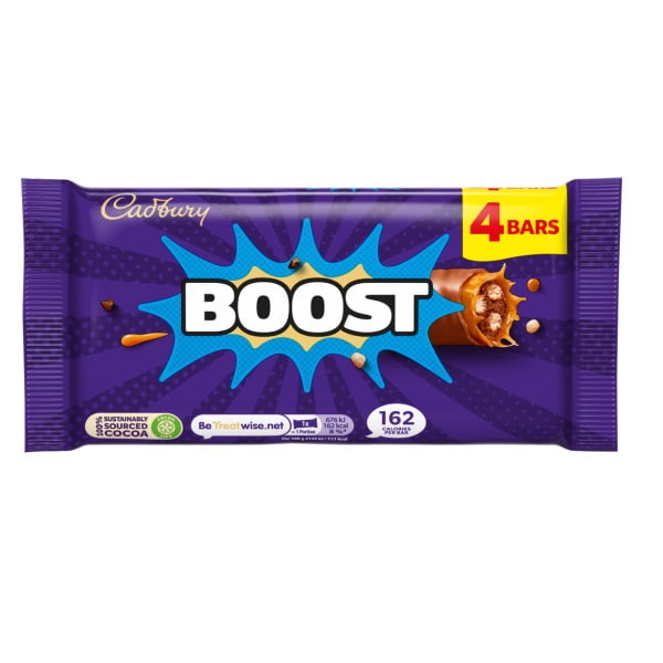 Cadbury Boost Bars 4pk 126g (Pack of 9) - Walmart.com