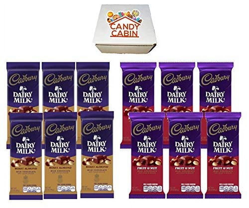 Cadbury Chocolate Candy Bar Variety Box 12-Count Full Size Bars By ...
