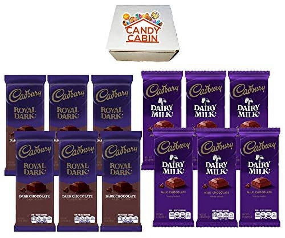 Cadbury Chocolate Candy Bar Variety Box 12-Count Full Size Bars By ...